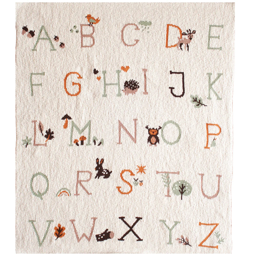 Alimrose Rainbow Baby Blanket | Alphabet – Made While They're Sleeping