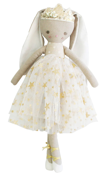 Personalised Alimrose Billie Princess Bunny 43cm - Gold – Made While ...