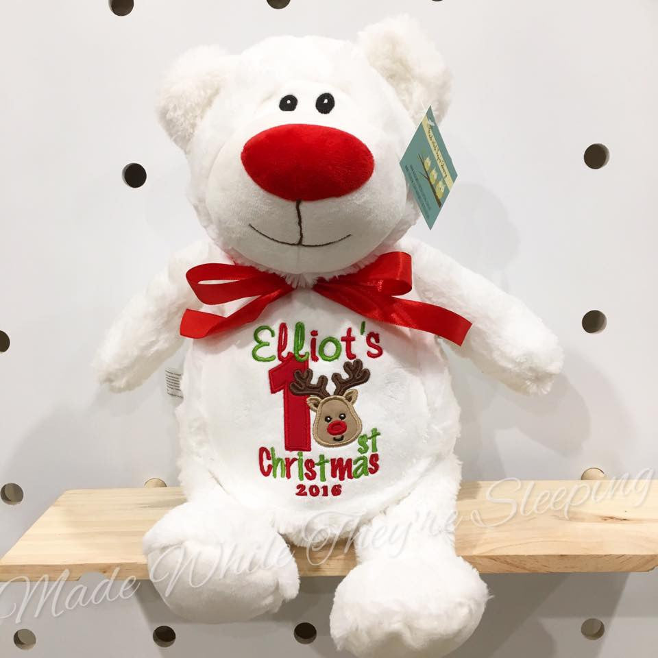 Personalised White Bear Cubby – Made While They're Sleeping